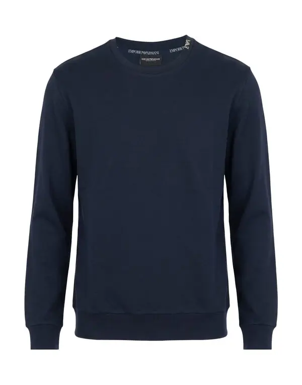 Emporio Armani Sweatshirt Midnight Size Polyester, Cotton, Elastane