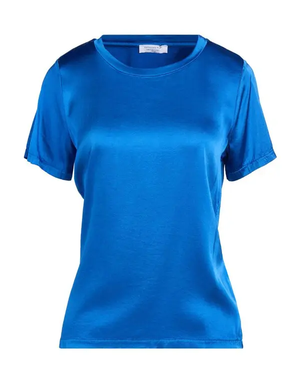 DANIELE FIESOLI Top Bright Size Viscose, Elastane, Resin - Blue