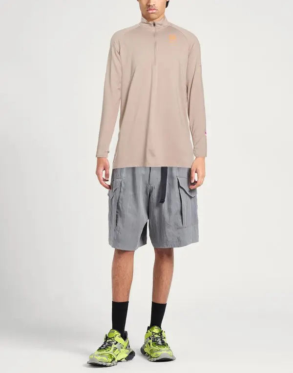 Nike T-shirt Taupe Size Polyester, Elastane