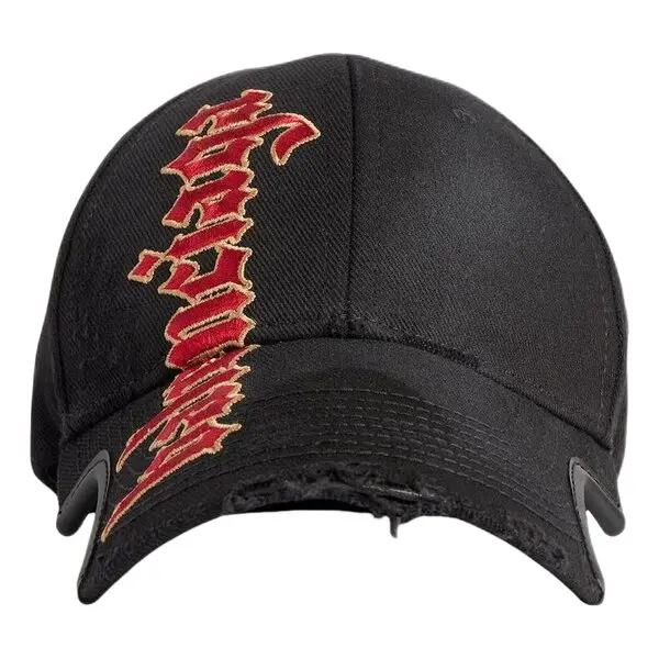 Balenciaga Gothic Placement No Closure Cap - Black