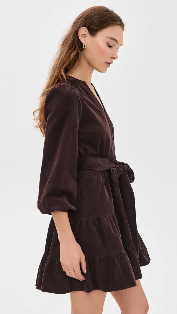 Birds Of Paradis Celeste Corduroy Dress