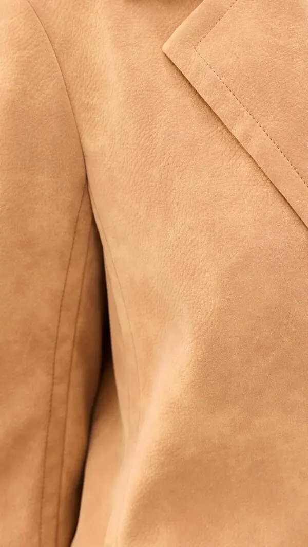 SIMONMILLER Vero Vegan Leather Fringe Coat