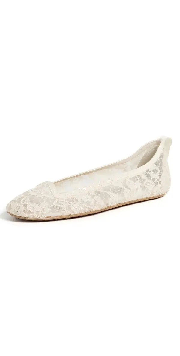 BRAVE PUDDING Lace Lights Flats