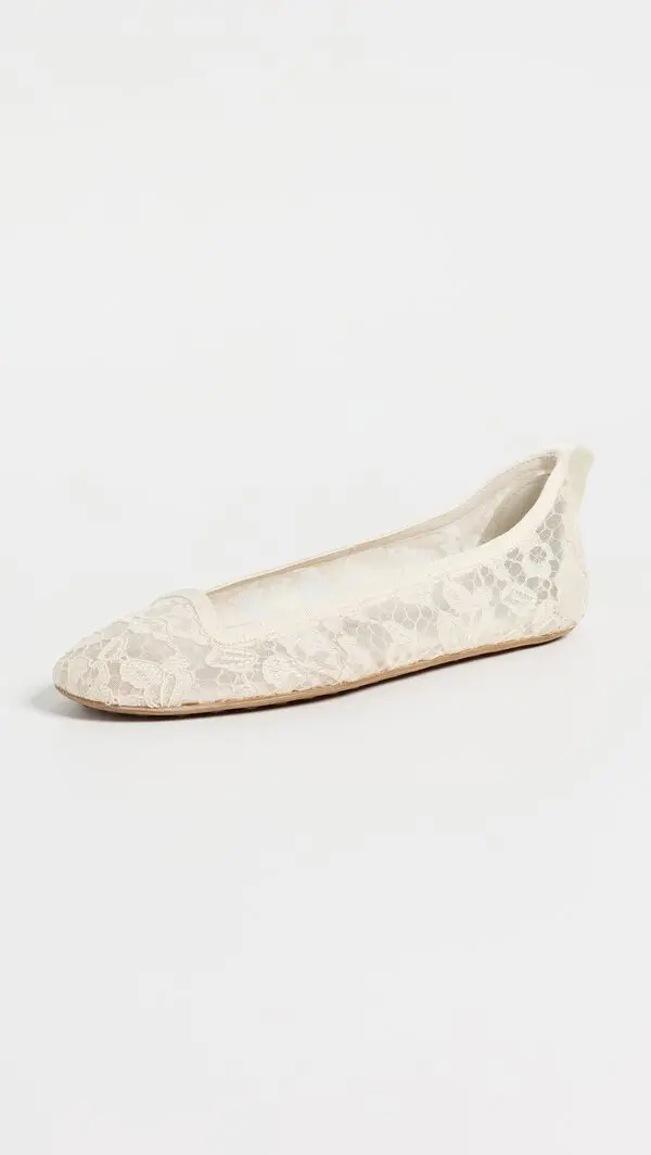 BRAVE PUDDING Lace Lights Flats