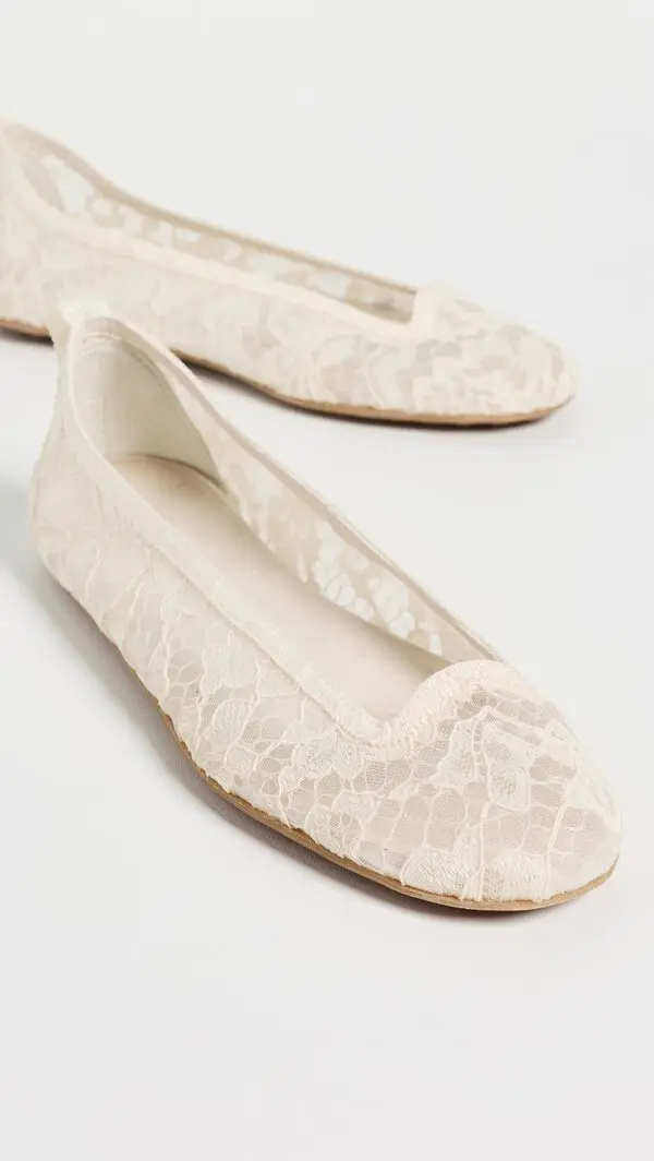 BRAVE PUDDING Lace Lights Flats