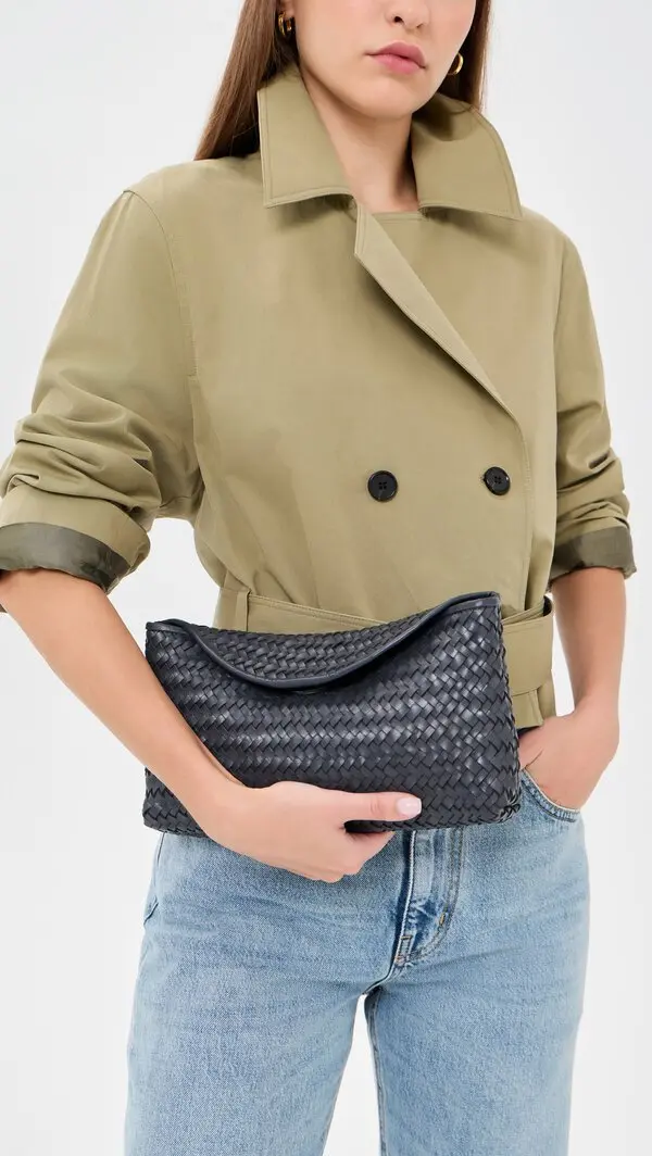 Madewell Woven Lid Top Clutch