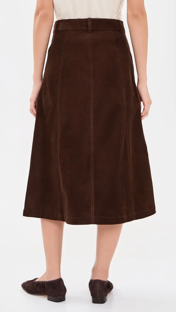 Paige Jahn Corduroy Skirt - Hickory