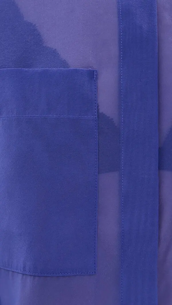 LE BOP Organza Button Down