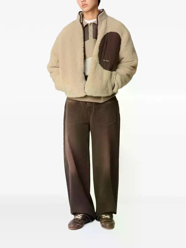 Axel Arigato Moss Fleece Panelled Jacket - Neutrals