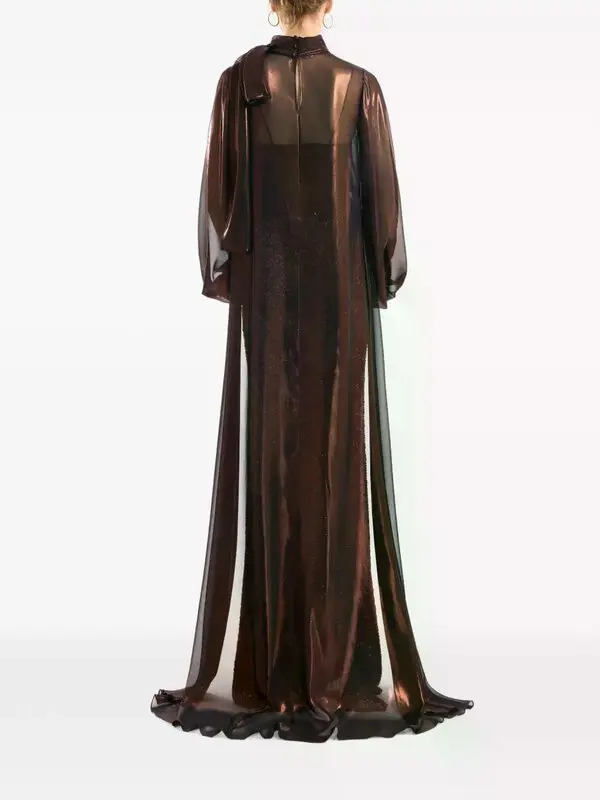 GEMY MAALOUF Bow-scarf Bishop-sleeve Blouse
