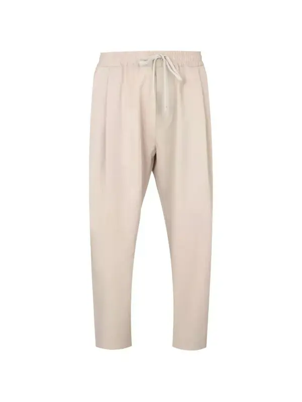 GAELLE PARIS Pleated Drawstring-waist Trousers