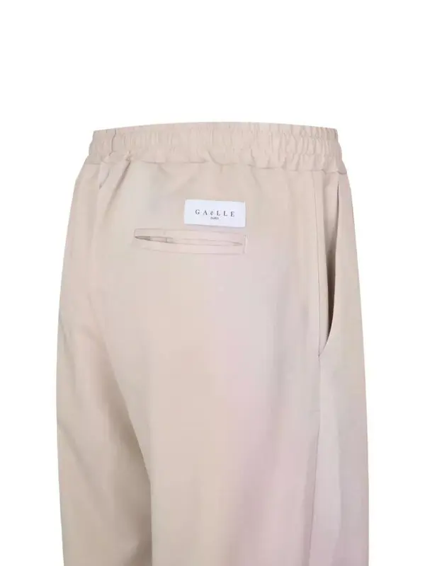GAELLE PARIS Pleated Drawstring-waist Trousers