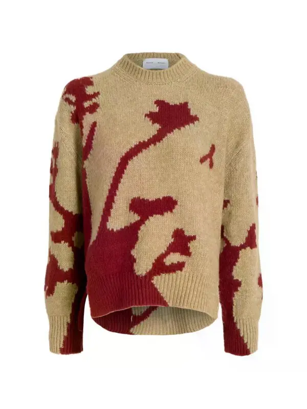 Proenza Schouler White Label Cathy Floral-motif Sweater - Neutrals