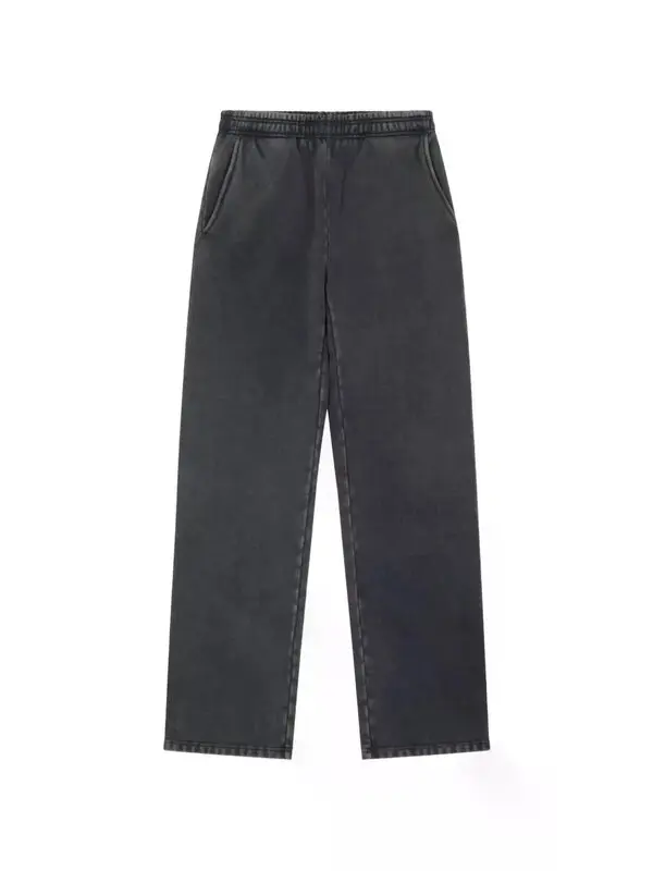 ENTIRE STUDIOS Washed-effect Track Pants - Black