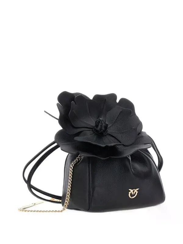 Pinko Love Birds Floral-appliqué Bucket Bag