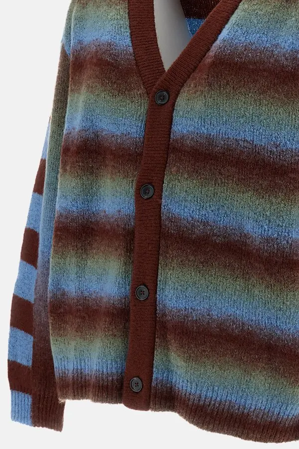 Paul Smith Cardigan Scollo A V A Righe