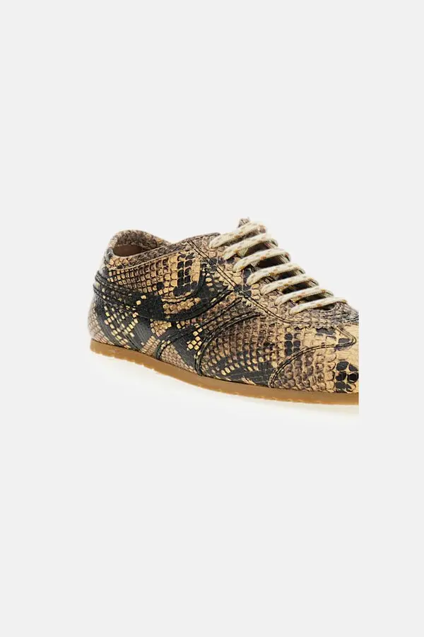 Dries Van Noten Sneakers In Pelle Snake