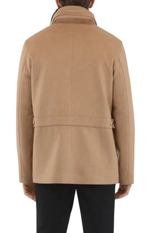 Gorski Jacket Crafted From Loro Piana Wool With Detachable Genuine Shearling Collar