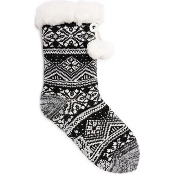 MUK LUKS Tall Cabin Sox - Ebony