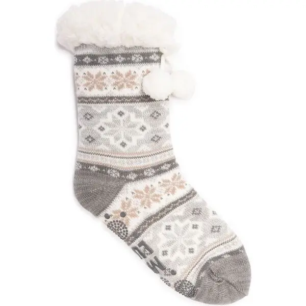 MUK LUKS Tall Cabin Sox - Grey