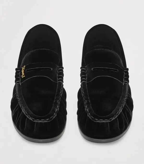 Saint Laurent Velvet Le Loafers