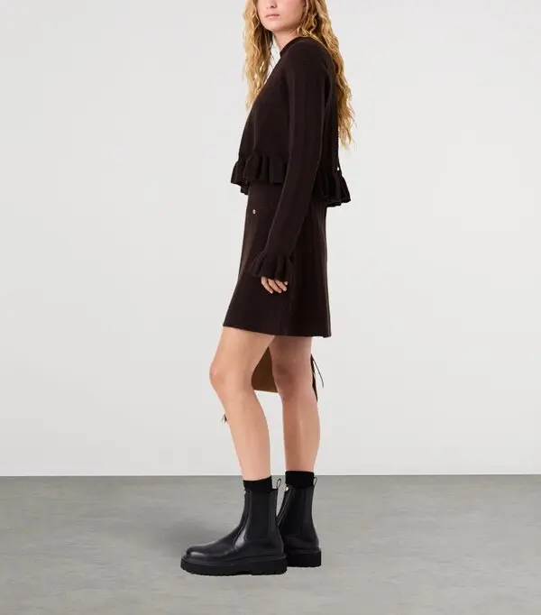 Maje Cable-knit Mini Dress
