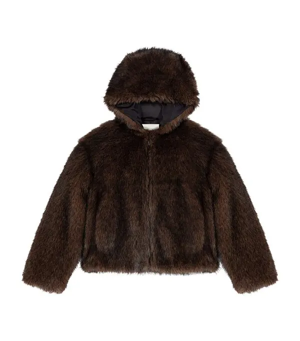 Maje Faux Fur Hooded Jacket