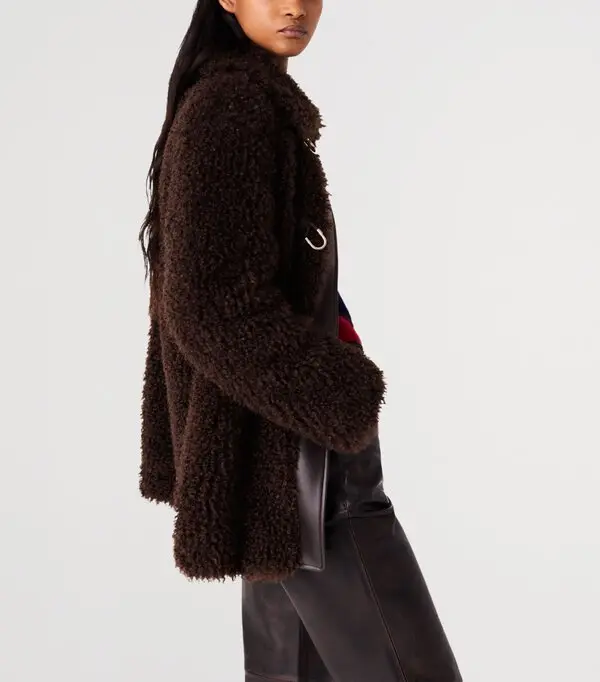Maje Faux Shearling Jacket