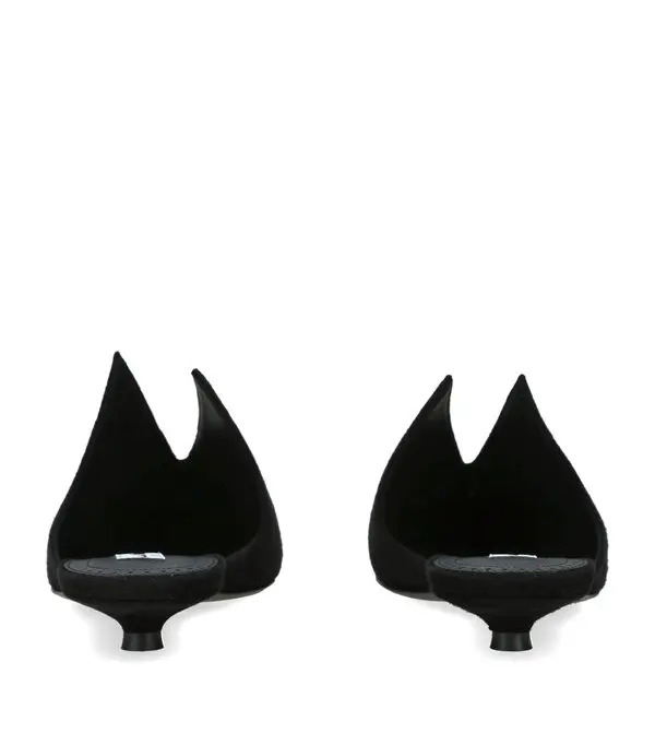 Alaïa Suede Pointy Mules 25