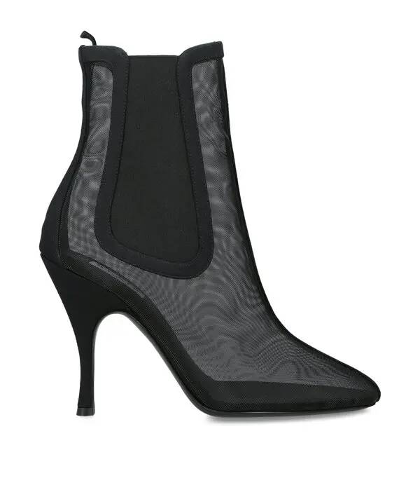 Alaïa Mesh Heeled Chelsea Boots 100