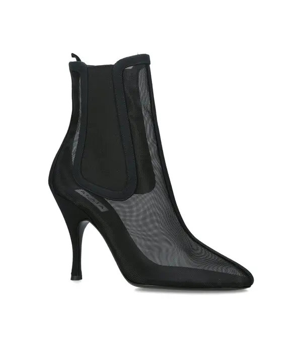 Alaïa Mesh Heeled Chelsea Boots 100