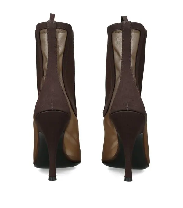 Alaïa Mesh Heeled Chelsea Boots 100