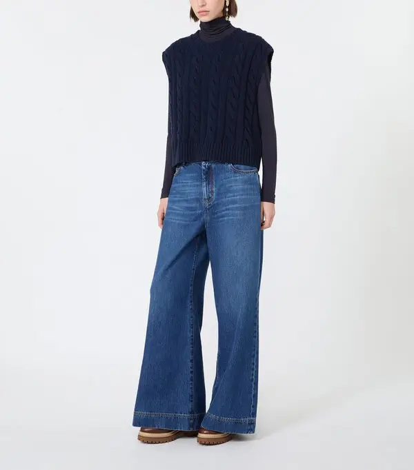 Max Mara High-rise Wide-leg Jeans