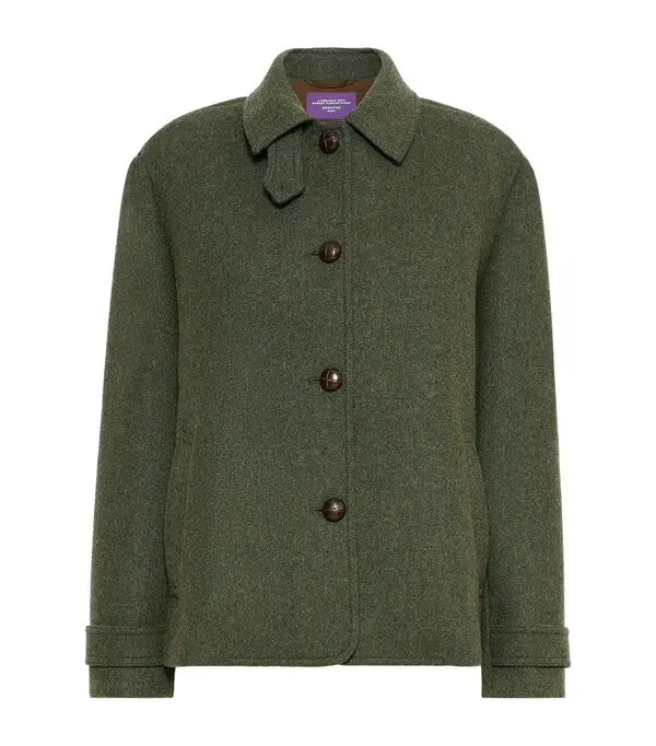 Max Mara Virgin Wool-blend Coat - Green