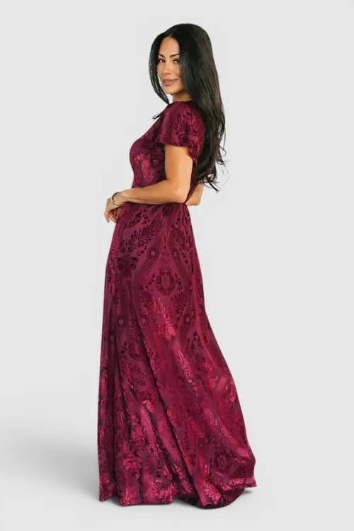 BALTIC BØRN Kimberly Velvet Maxi Dress