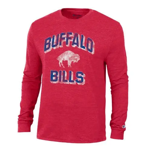 Champion Buffalo Bills Ultimate Tri-blend Long Sleeve T-shirt