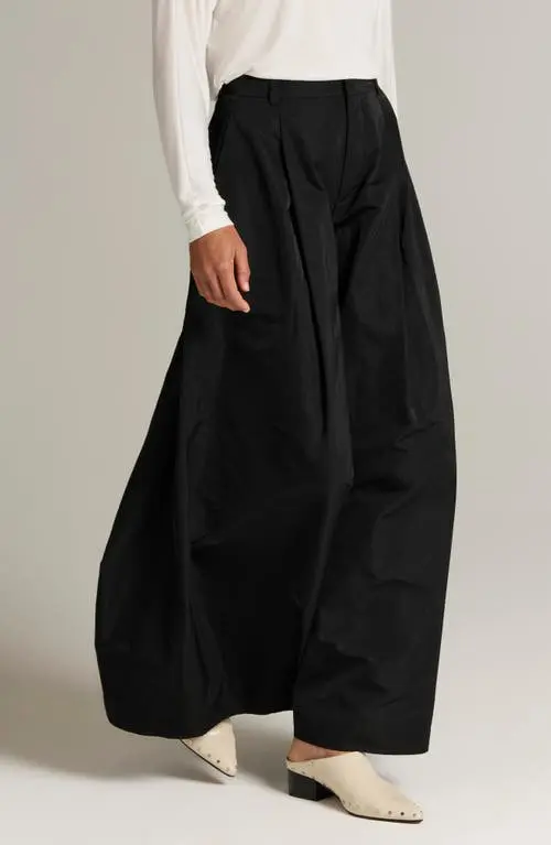 Vince High Waist Wide Leg Pleated Evening Pants