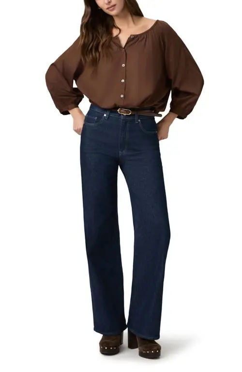 Paige Sasha High Waist Wide Leg Jeans