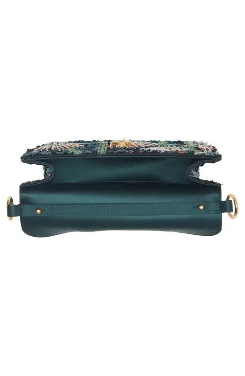Valentino Garavani Small Loc"ò Sequined Shoulder Bag