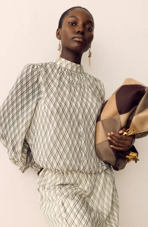 PER UNA BY M&S Check Tie Back Top