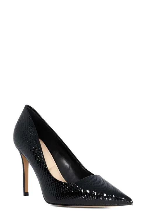 Dune London Assured Croc Embossed Faux Leather Pump