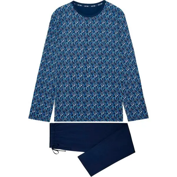 HOM Elvis Long Sleepwear - Blue Print