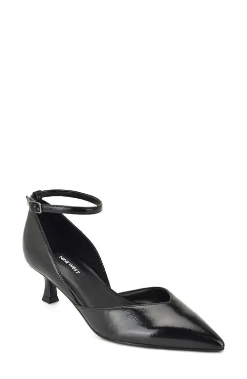 Nine West Kory Faux Leather Pointed Toe Pump - Black