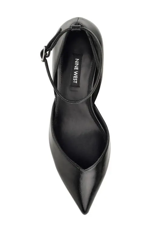 Nine West Kory Faux Leather Pointed Toe Pump - Black