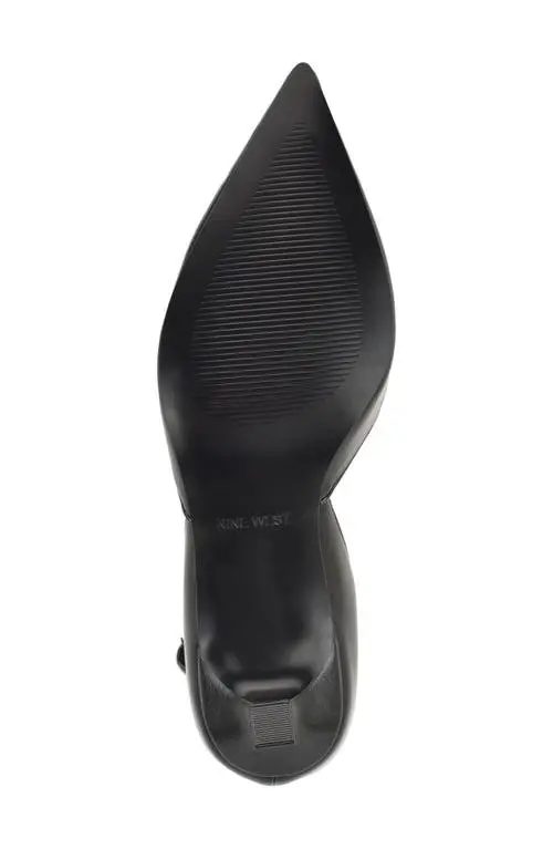 Nine West Kory Faux Leather Pointed Toe Pump - Black