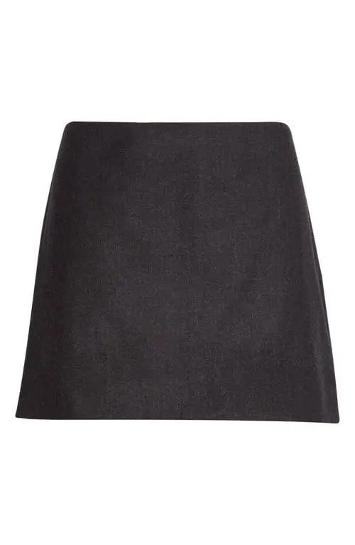 KALLMEYER Kenna Wool Stretch Flannel Miniskirt
