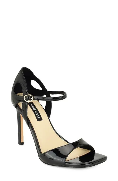 Nine West Paddie Faux Leather Sandal - Black