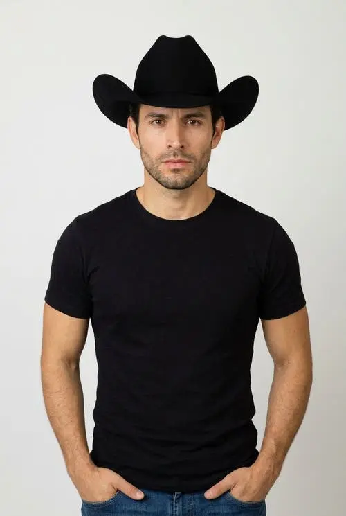 MANELA The Bronson Cowboy Hat - Black