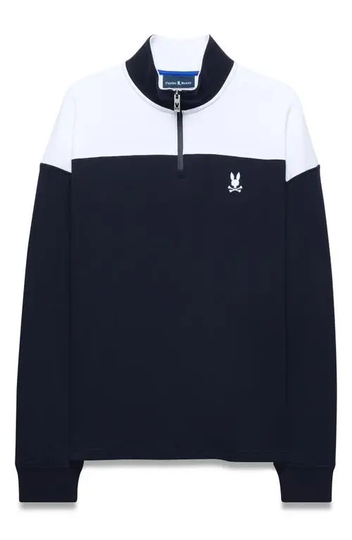 Psycho Bunny Gabe French Terry Quarter-zip Pullover