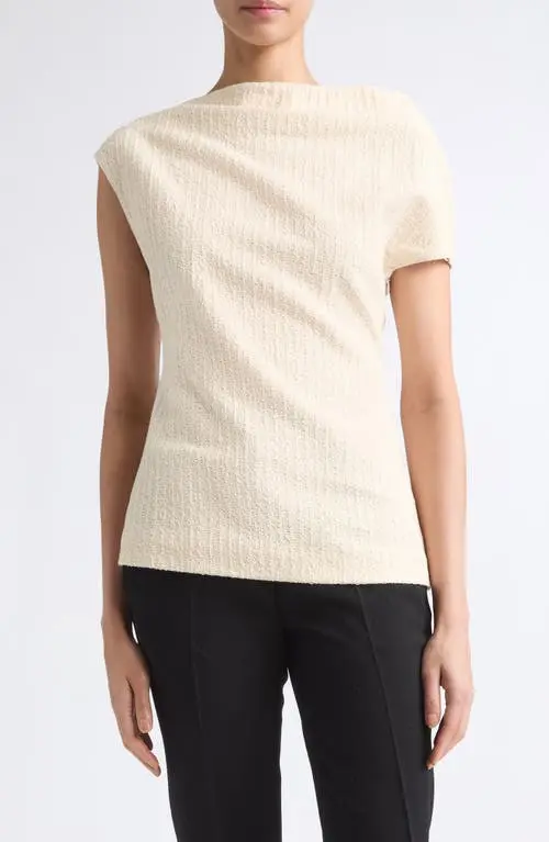 TOTEME One-shoulder Knit Top - Ecru